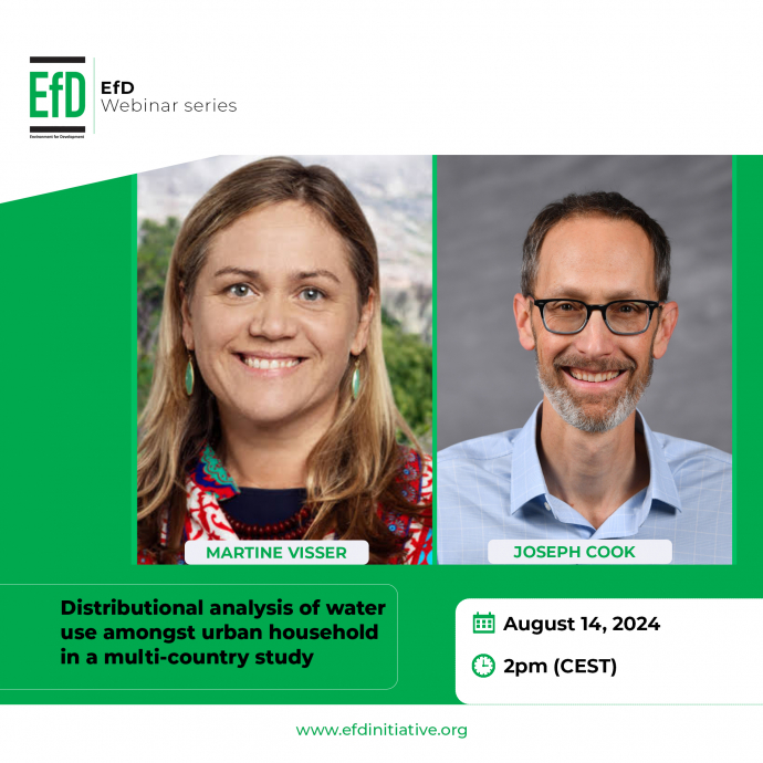 EfD Webinar series: Martine Visser and Joseph Cook | EfD - Initiative